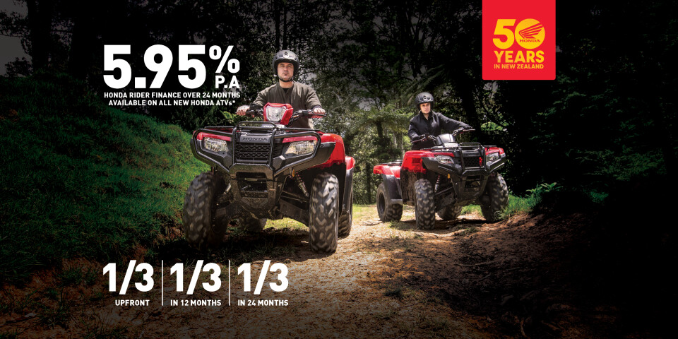 ATV's, Motobikes and Scooters | Honda Motorcycles NZ