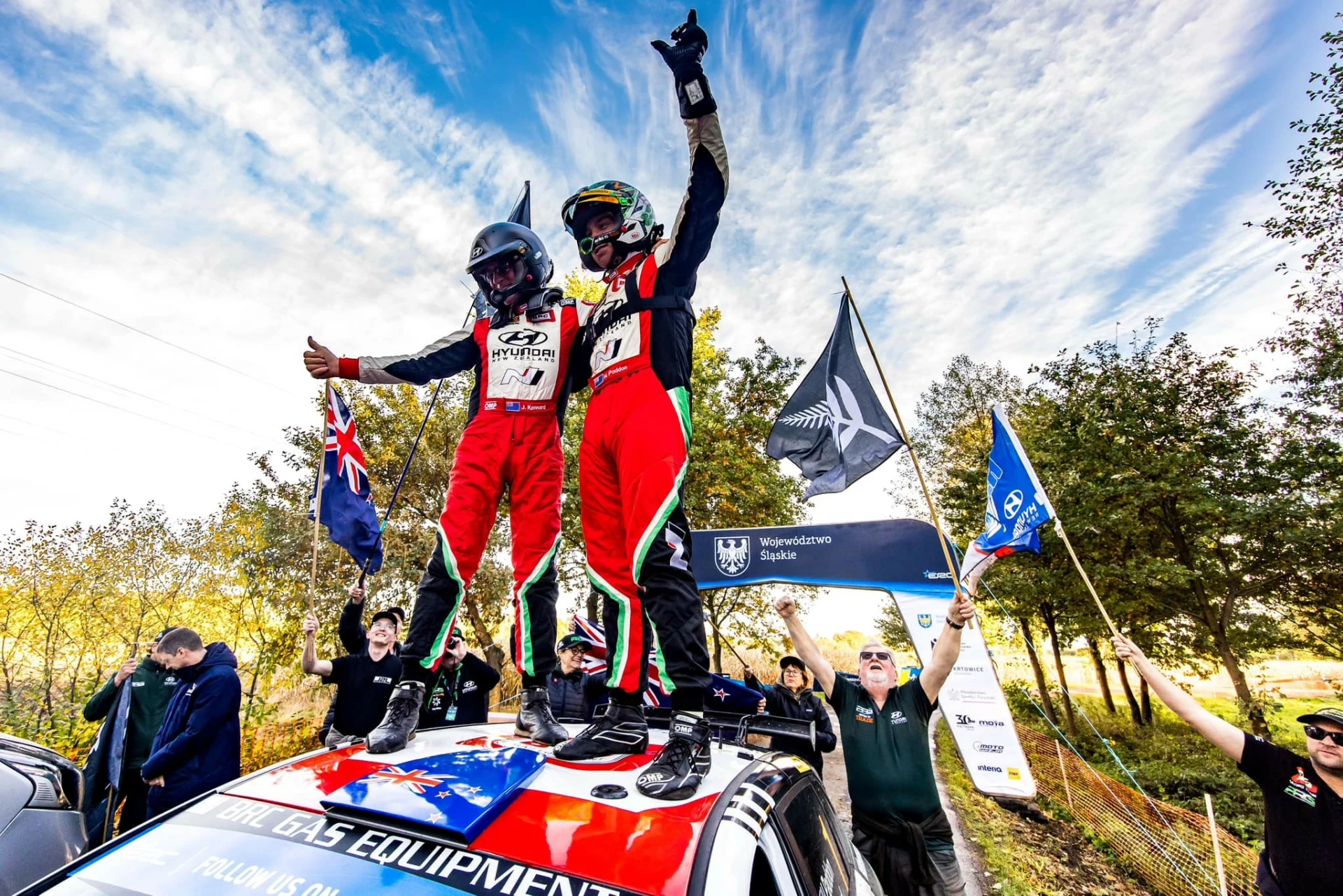 Hayden Paddon wins the European Rally Championship for the 2nd year